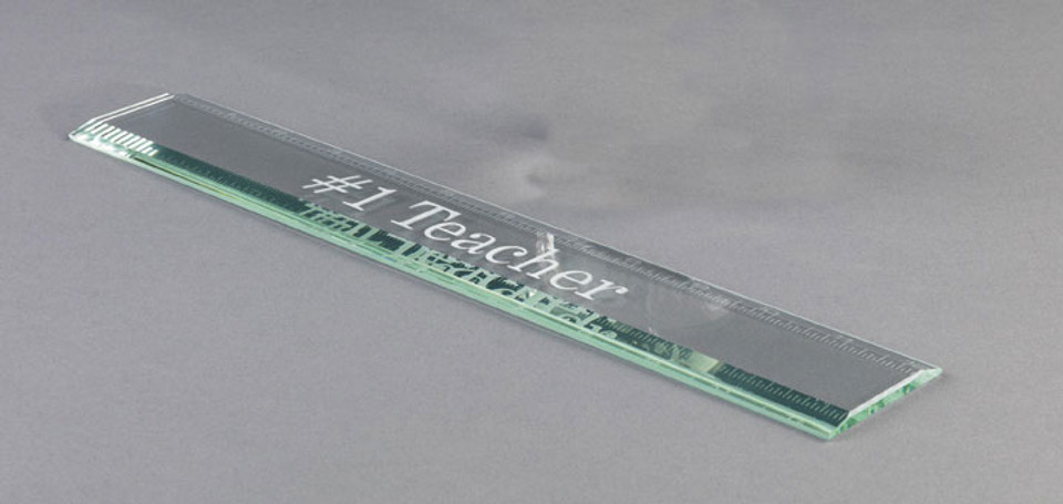 Personalized Crystal Ruler - Great Teachers Gift | The Crystal Shoppe