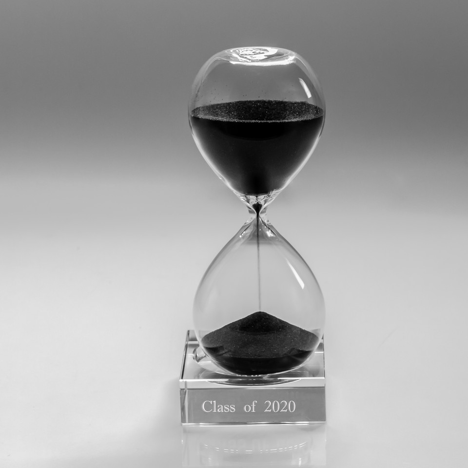 Personalized Crystal Hour Glass - Great Graduation Gift | The Crystal ...