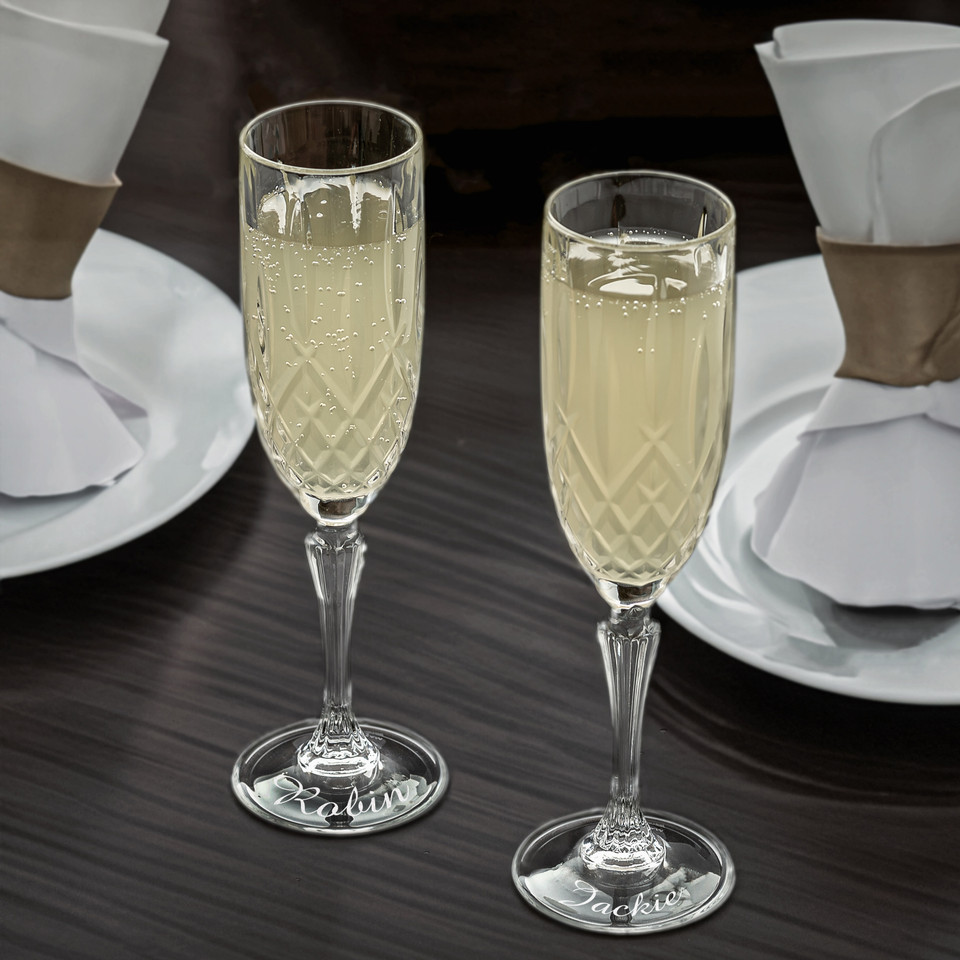 Wedding Day Toasting Flutes