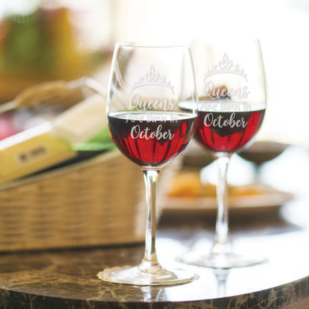 Birthday wine glass store