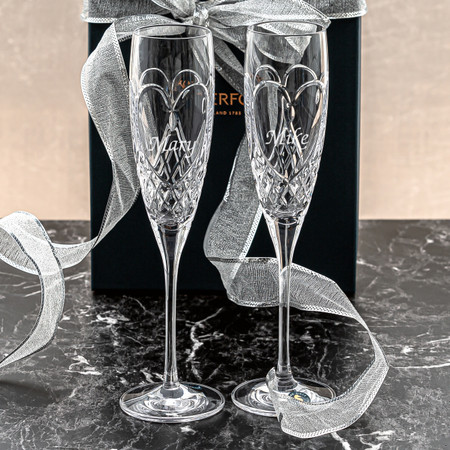 Personalized Crystal Wedding Flutes - Great wedding Gift | The Crystal ...
