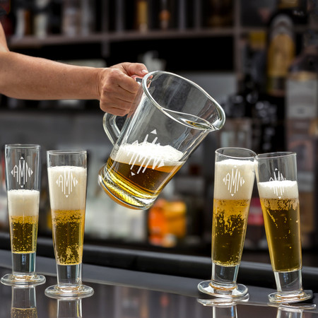 Personalized Beer Set - Great Wedding party Gift | The Crystal Shoppe