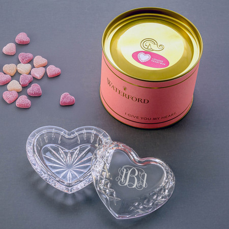 Personalized Crystal Waterford Heart Dish - Great wedding gift Gift ...
