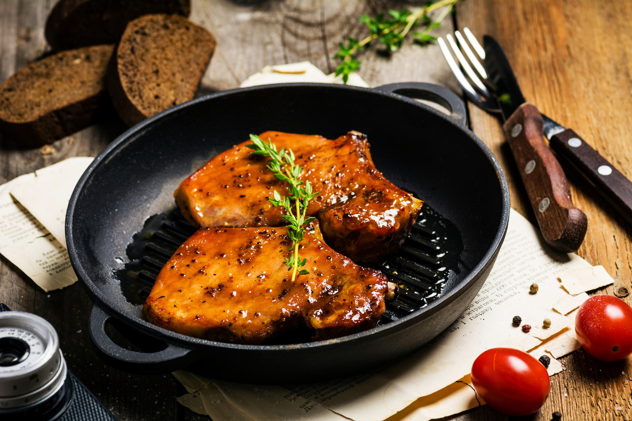 Balsamic Pork Chops - Con' Olio Oils & Vinegars