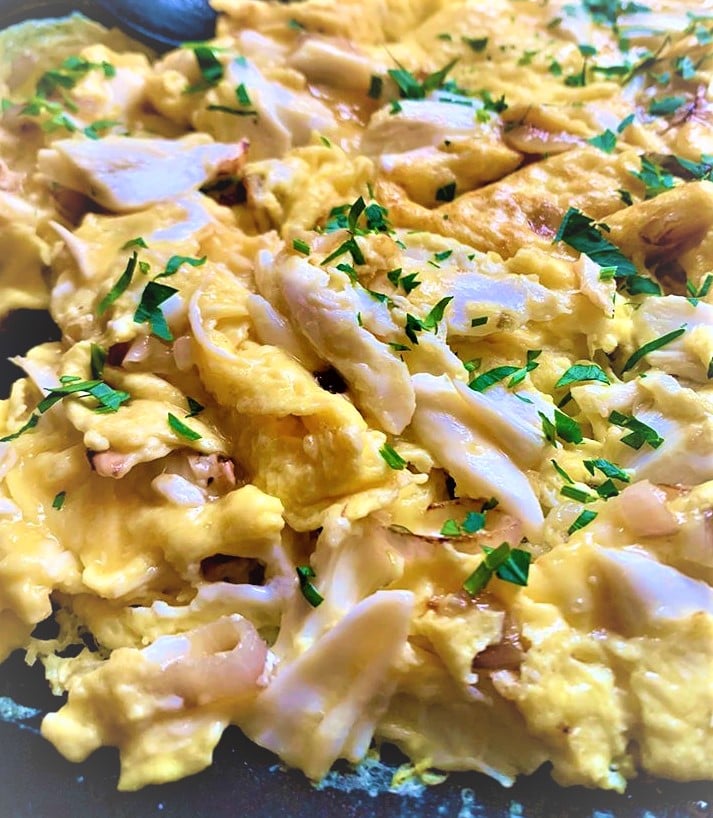 Spicy Crab Egg Scramble - Con' Olio Oils & Vinegars