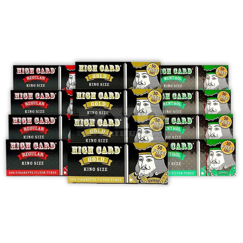 High Card Tubes King Size - Sleeve - RYO Distribution