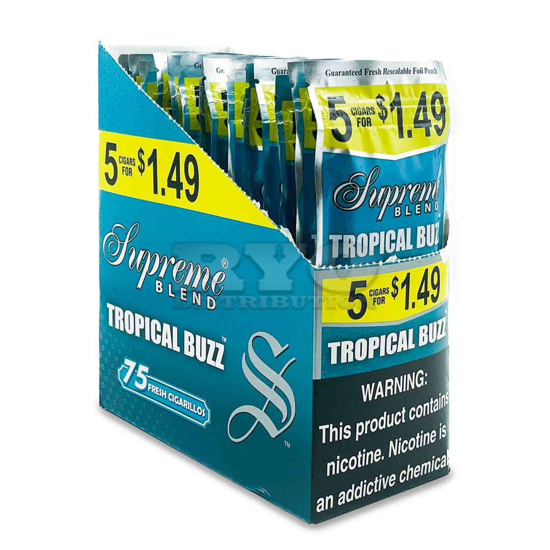 Supreme Blend Cigarillos 5/$1.49 Tropical Buzz - RYO Distribution