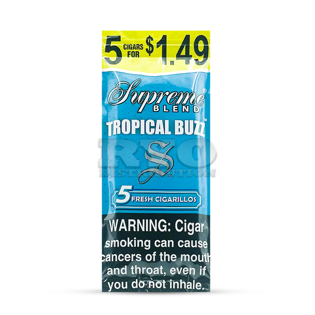 Supreme Blend Cigarillos 5/$1.49 Tropical Buzz - RYO Distribution