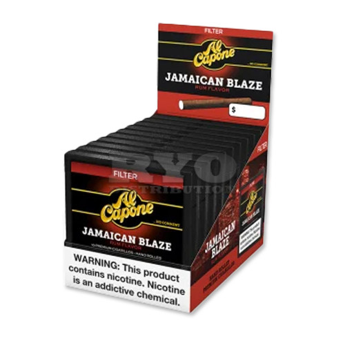 Al Capone Jamaican Blaze Rum Cigarillos 2pk - RYO Distribution