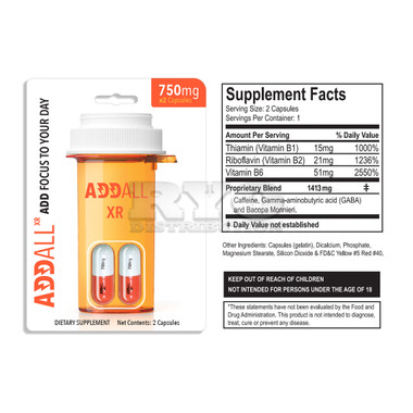 Addall XR 750mg Dietary Supplement 2pk - 12ct - RYO Distribution