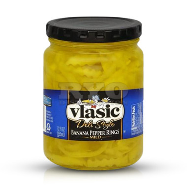 Vlasic Deli Style Banana Pepper Rings Mild 12oz - 1ct - RYO Distribution