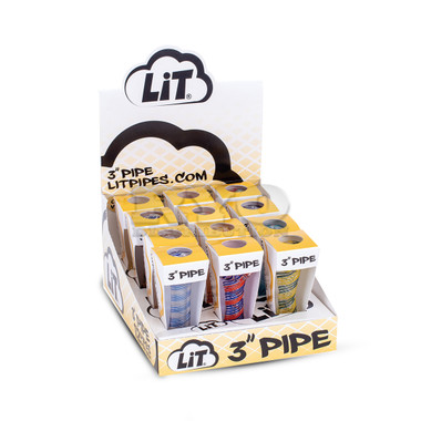 LIT 3" GLASS HAND PIPES - RYO Distribution