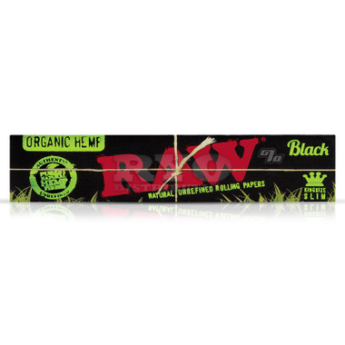 RAW Black Organic Hemp Rolling Papers King Size Slim - RYO Distribution