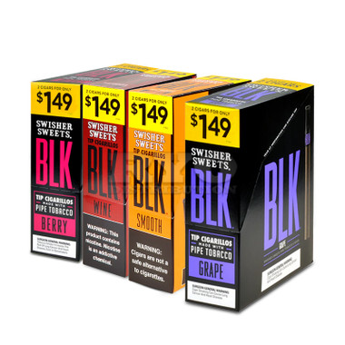 Swisher Sweets BLK Tip Cigarillos 2 For $1.49 2pk - 15ct - RYO Distribution