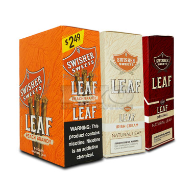 Swisher Sweets Leaf Wraps 3 for $2.49 - 10ct - RYO Distribution