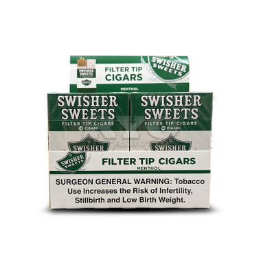 Swisher Sweets Menthol Filtered Tip Cigars 16pk - 10ct - RYO Distribution