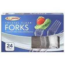 PLASTIC FORKS CLEAR 24CT - RYO Distribution