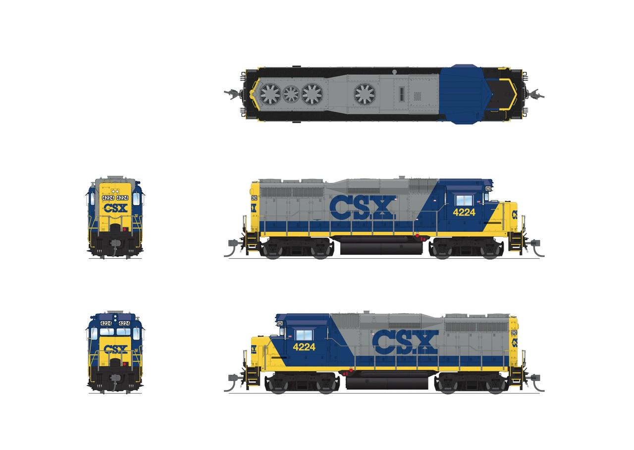 Broadway Limited Imports HO 7569 EMD GP30, CSX (YN2) #4233 - Merrimack ...