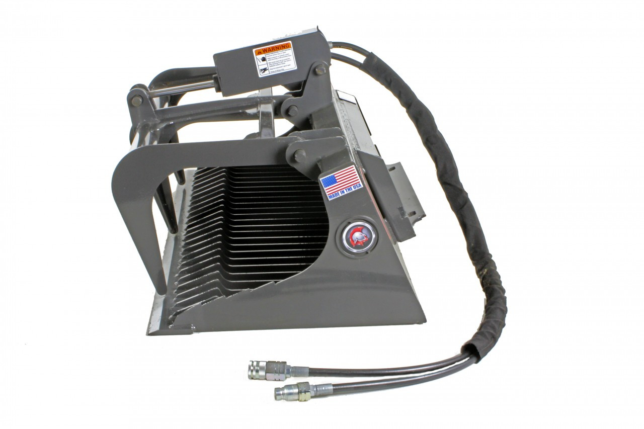Spartan Mini Skid Steer Rock Grapple Bucket Attachment | Call Today to ...