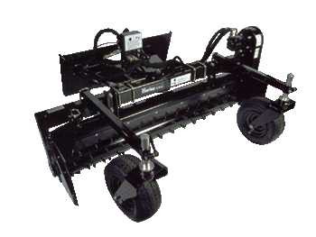 Skid Steer Harley Power Box Rake Attachment 72" Wide Spartan Equipment