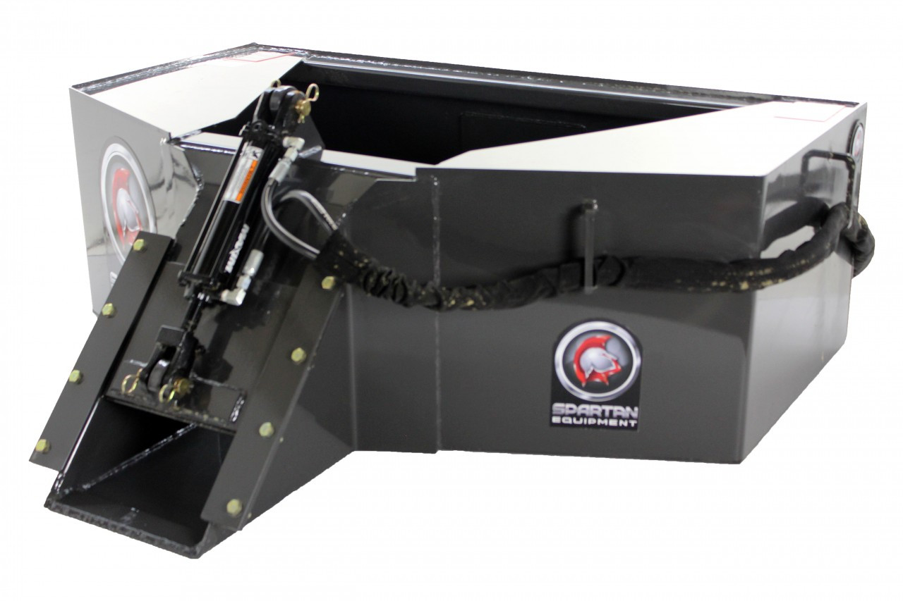 Skid Steer Concrete Bucket 1/2 Yard Capacity With Hydraulic Gate