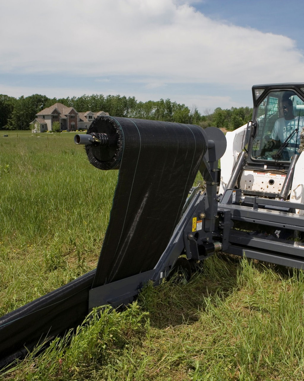 Skid Steer Silt Fence Installer 78" Offset | Spartan Equipment