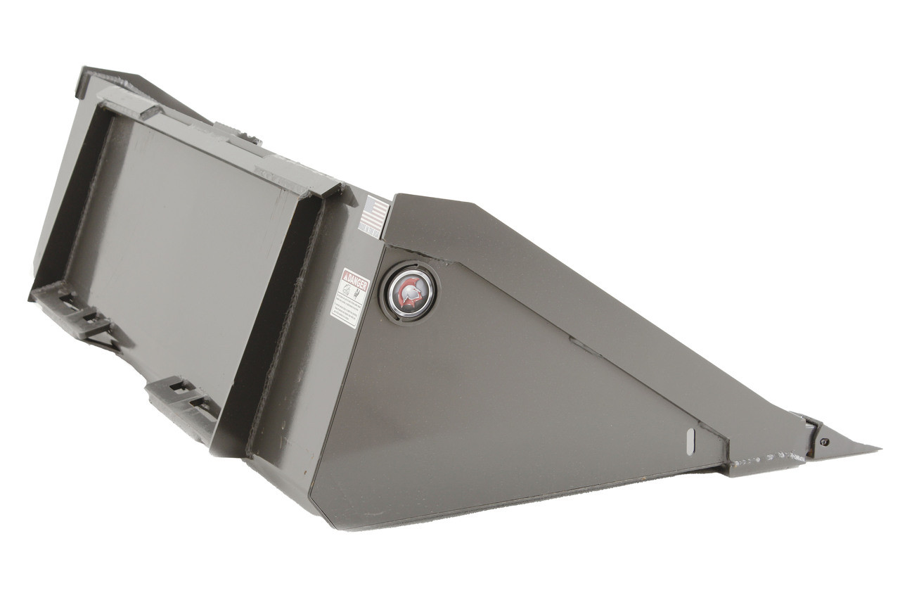 66" Wide Skid Steer Long Bottom Bucket With Teeth - Spartan Equipment