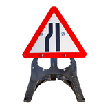 Start Traffic 750mm Road Narrows left, QuickFit Endura Sign - Honey ...