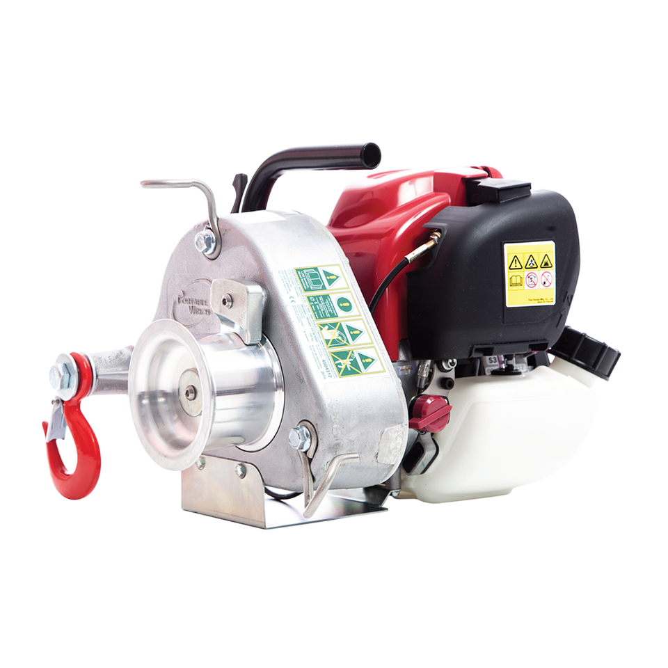 PCW4000 Portable Winch Petrol Winch - 1000kg Pull Force with Rope Break ...