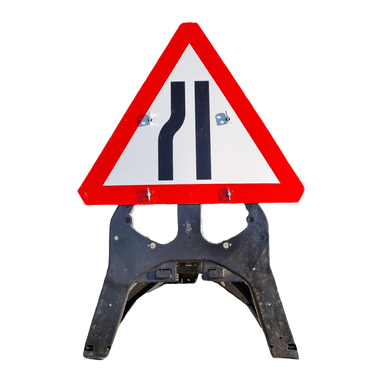 Start Traffic 750mm Road Narrows left, QuickFit Endura Sign - Honey ...