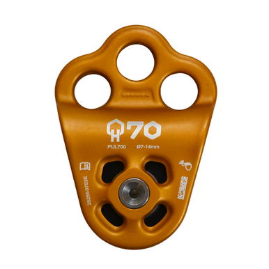 DMM Triple Attachment Pulley - HB70 Gold - Honey Brothers