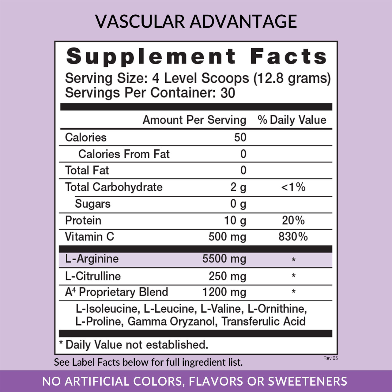 Vascular Advantage L-Arginine Complex (13.6 oz) - Eniva Health ...