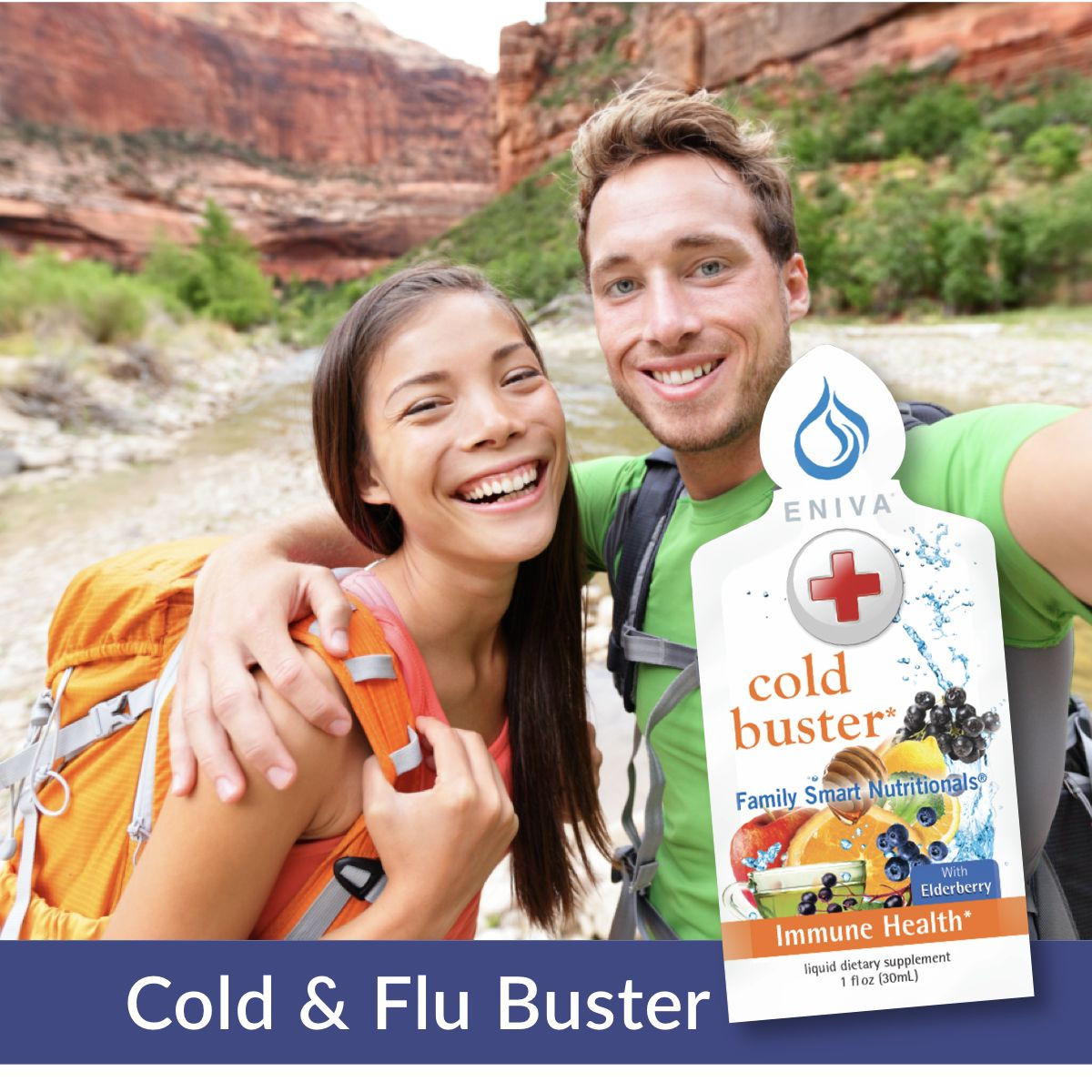 Cold Buster Immune Armor Packets - with Elderberry, Zinc, Vit C & D ...