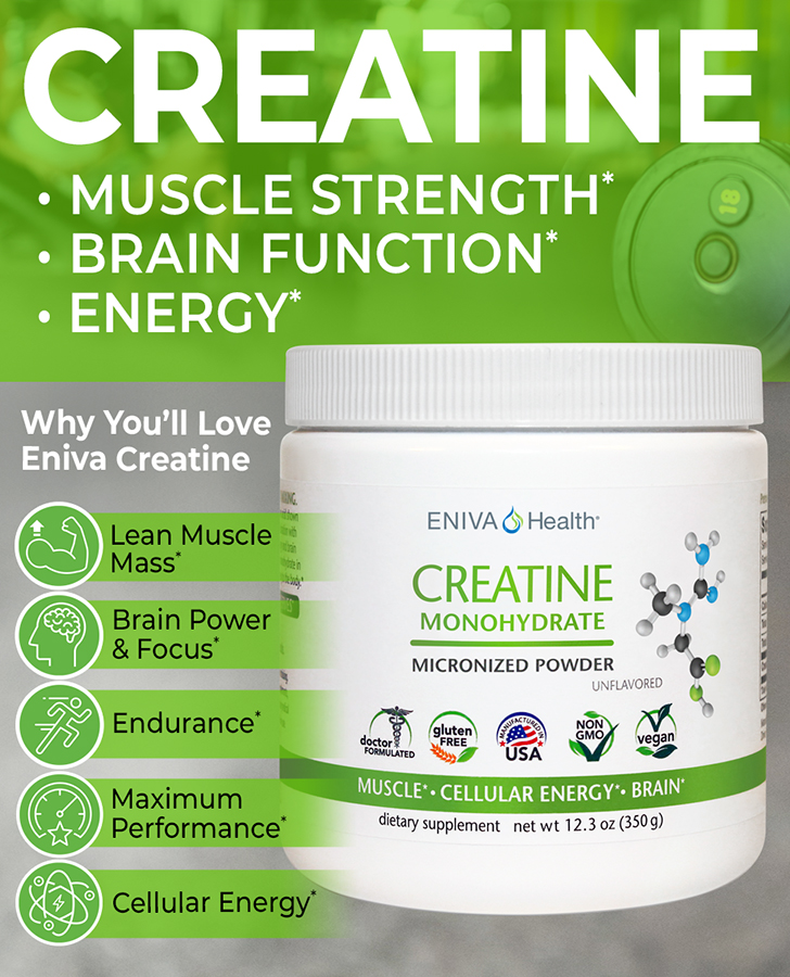 Natural Creatine, Micronized, Muscle Strength