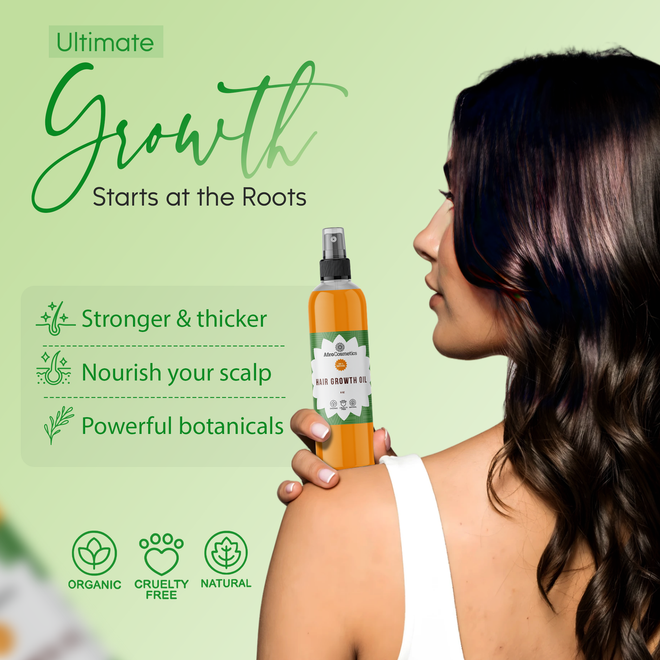 Hair Growth Oil with Rosemary, Cloves & Castor Oil-buy 2 get 1 free