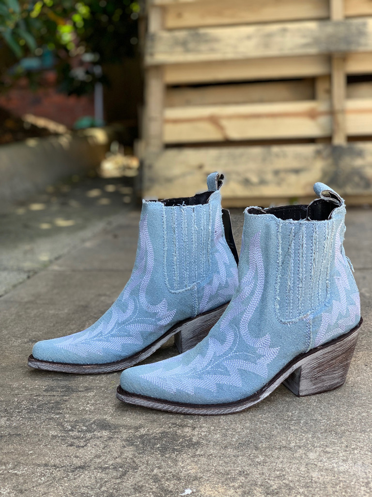 Liberty Black Blue Jean Baby Bootie LB713419