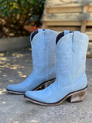 Liberty Black Blue Jean Baby Boot LB711219