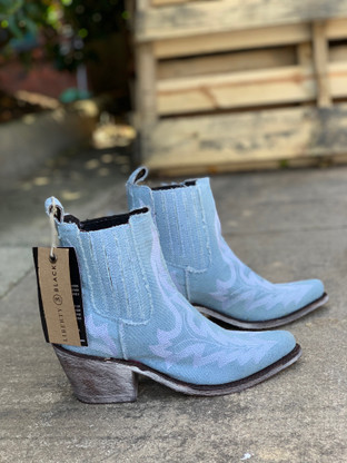 Liberty Black Blue Jean Baby Bootie LB713419
