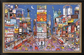 New York Times Square Poster | NerdKungFu.com