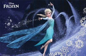 Frozen Poster - Elsa Casting Spell | NerdKungFu.com