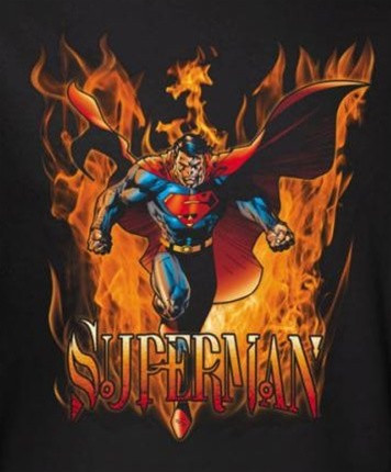 Superman On Fire
