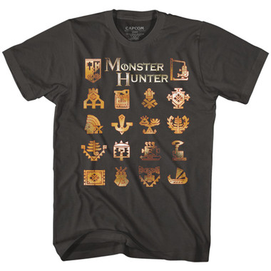 Monster Hunter T-Shirt - Crests - NerdKungFu