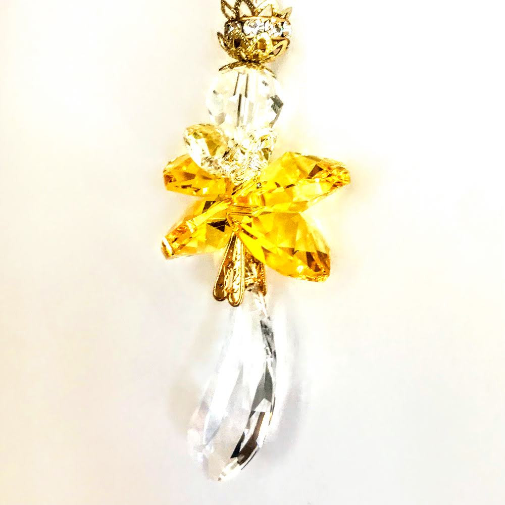 Crystal Angel Ornaments Handmade with Swarovski Crystals | Rainbows Of ...