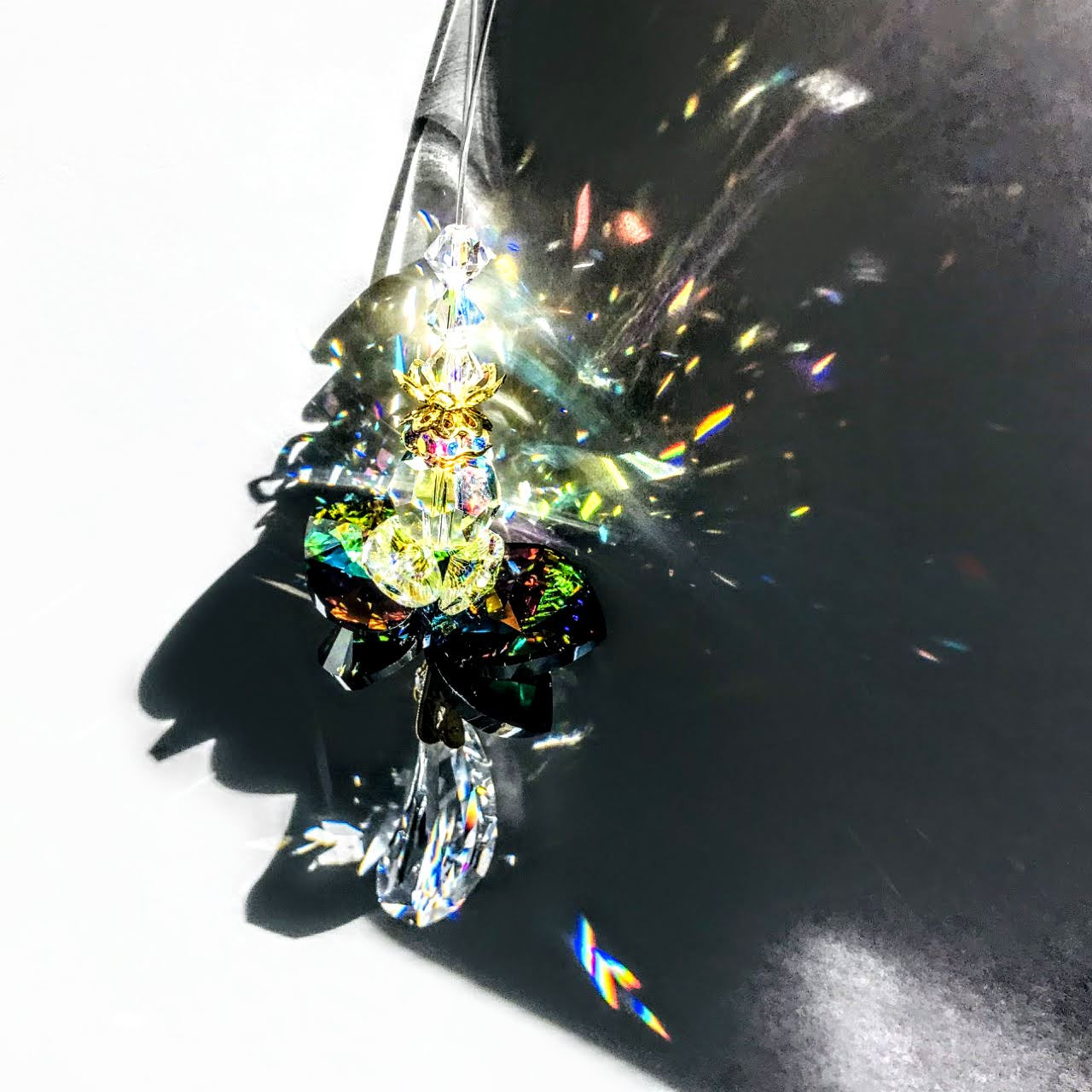 Crystal Angel Ornaments Handmade with Swarovski Crystals | Rainbows Of ...