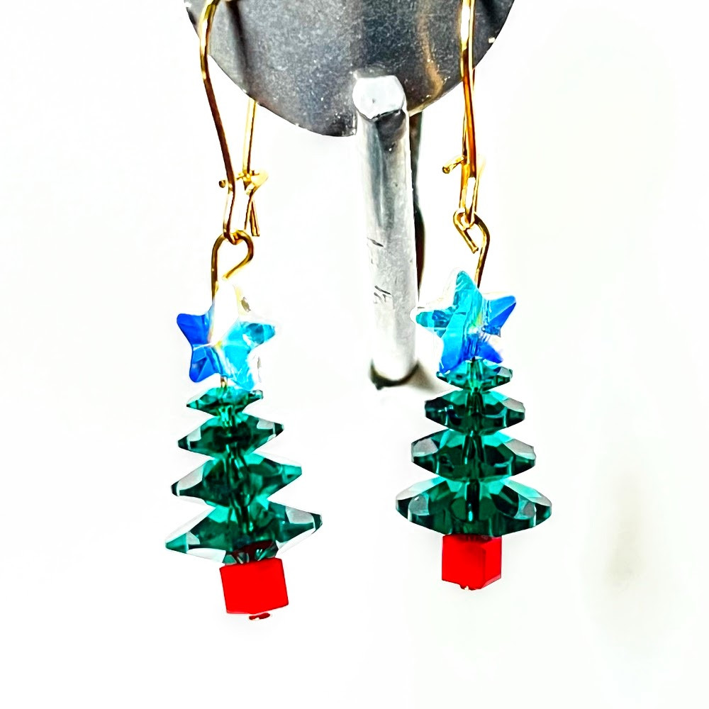 Swarovski Crystal Christmas Tree Earring Kit | Rainbows Of Light
