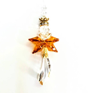 Crystal Angel Ornaments Handmade with Swarovski Crystals | Rainbows Of ...