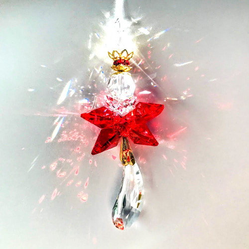 Crystal Angel Ornaments Handmade with Swarovski Crystals | Rainbows Of ...