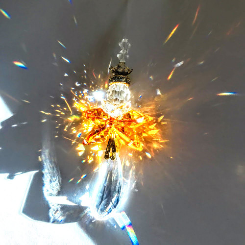 Crystal Angel Ornaments Handmade with Swarovski Crystals | Rainbows Of ...