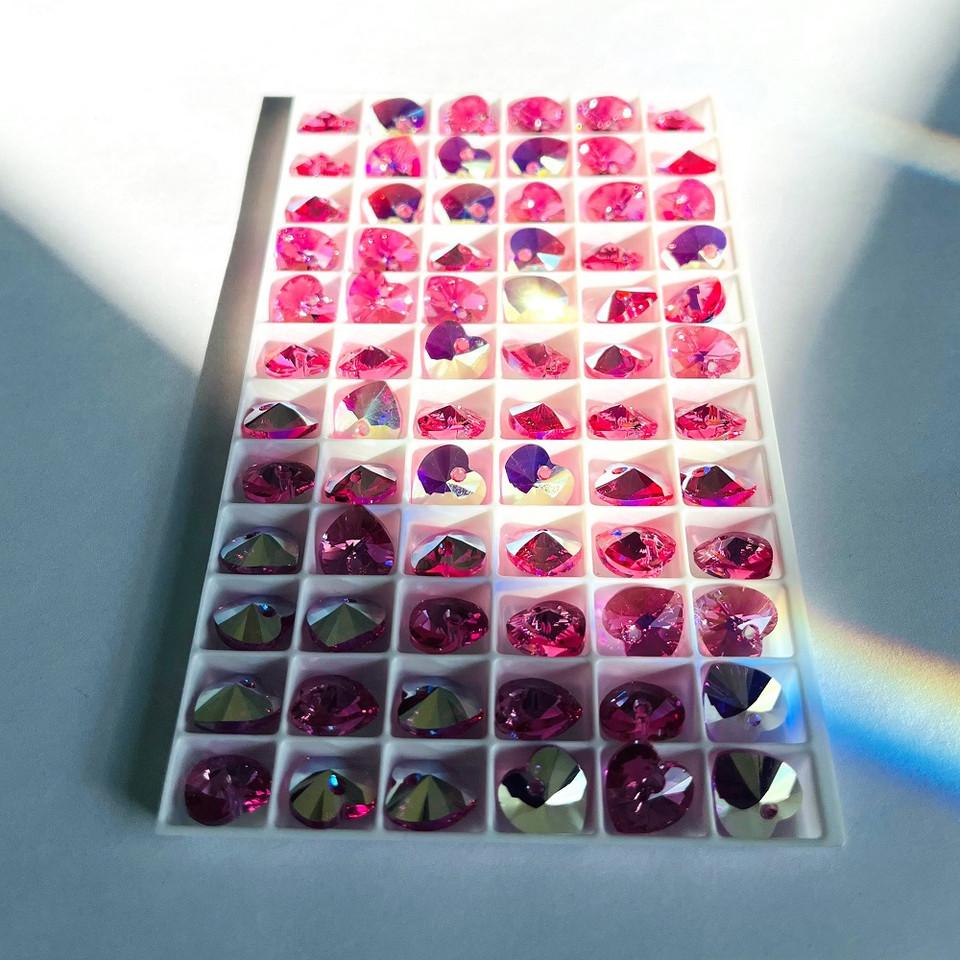 Swarovski 6228 10mm Rose AB Pendants | Rainbows Of Light