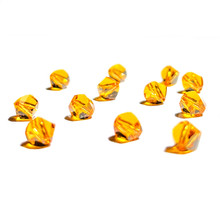 Exclusive Swarovski 5020 6mm Helix Beads Topaz (12 pieces) - Rainbows of Light.com, Inc.